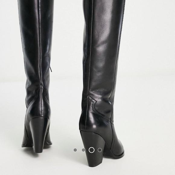 ASOS | Shoes | Asos Knee High Cowboy Boots | Poshmark